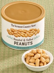 Vermont Country Store Roasted and Salted Virginia Peanuts 18 Ounce Canister